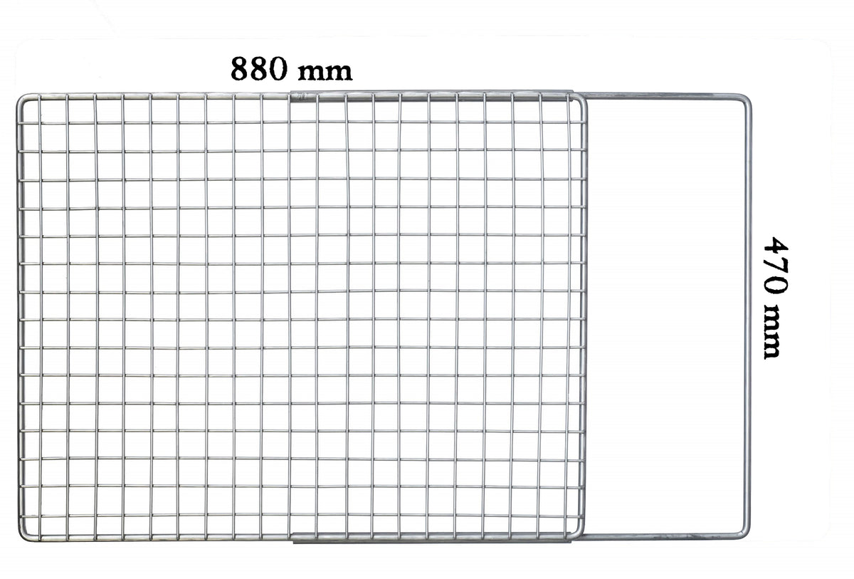 FLAT BRAAI GRID 600 X 470 (EXTENDABLE) – BraaiGuys.com